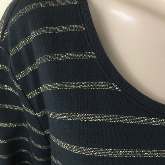 Laura Scott | Tops | 3x Laura Scott 34 Sleeves Gold Sparkle Striped ...